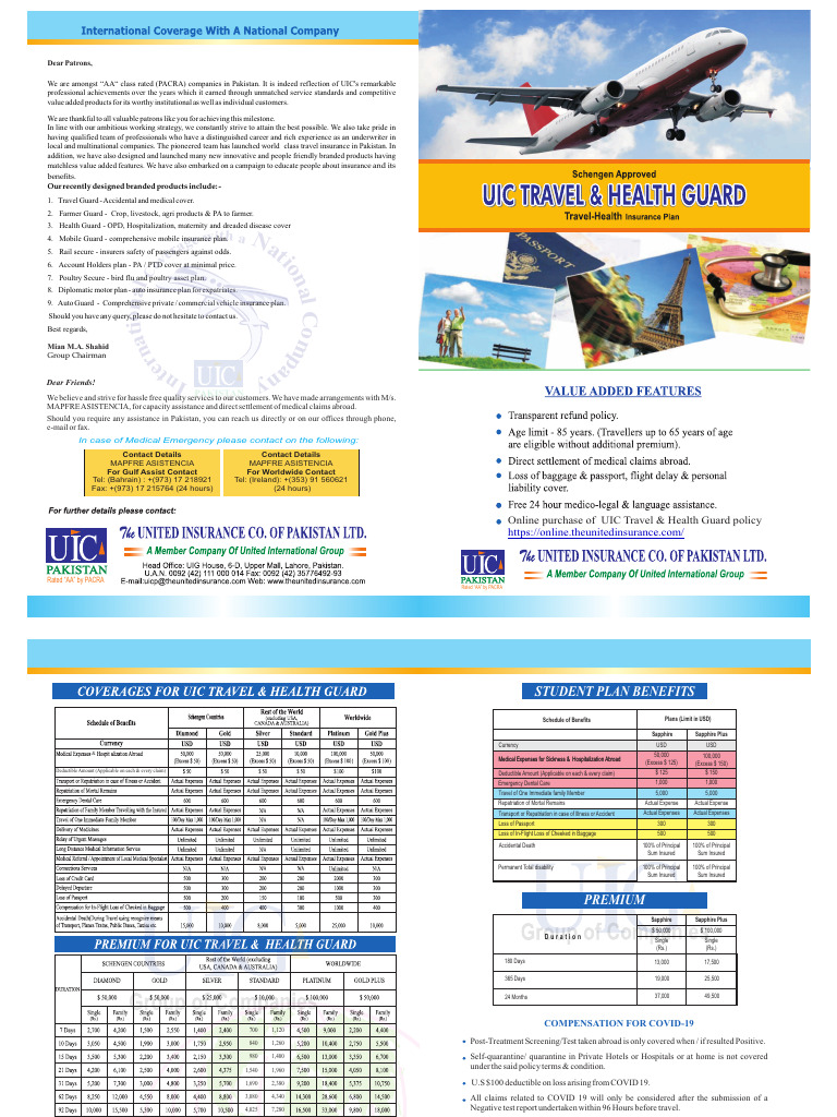 Travel Guard 2020 | PDF | Deductible | Insurance