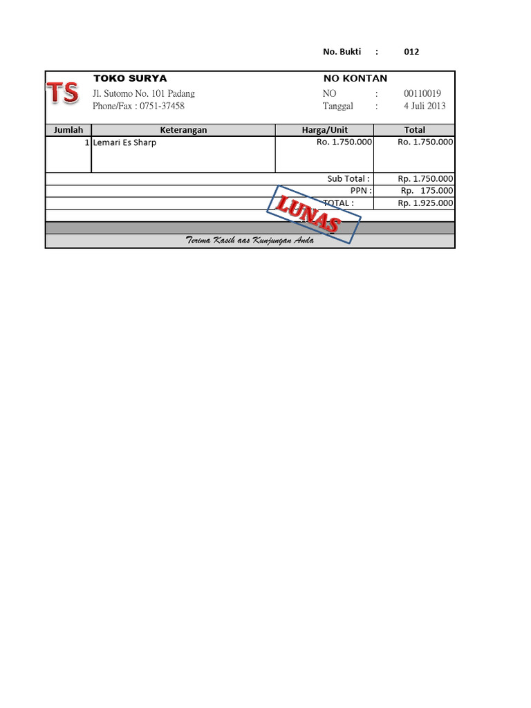 Bukti Transaksi Pertemuan 3 (12-22) | PDF
