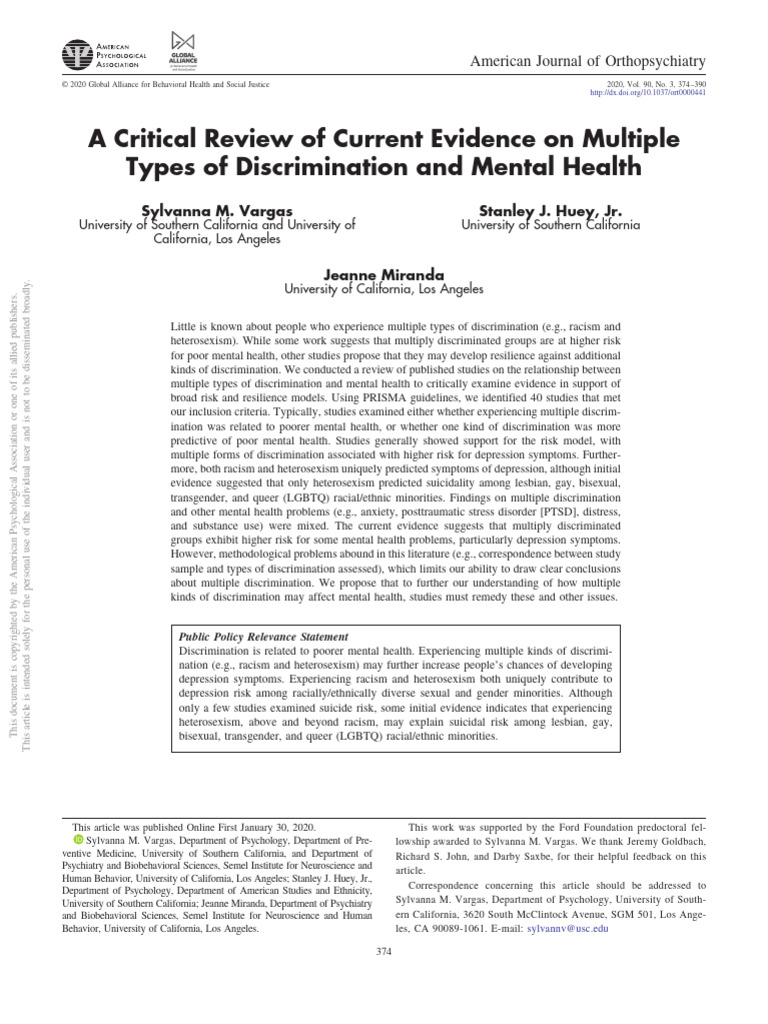 A Critical Review of Current Evidence On Multiple Types of ...