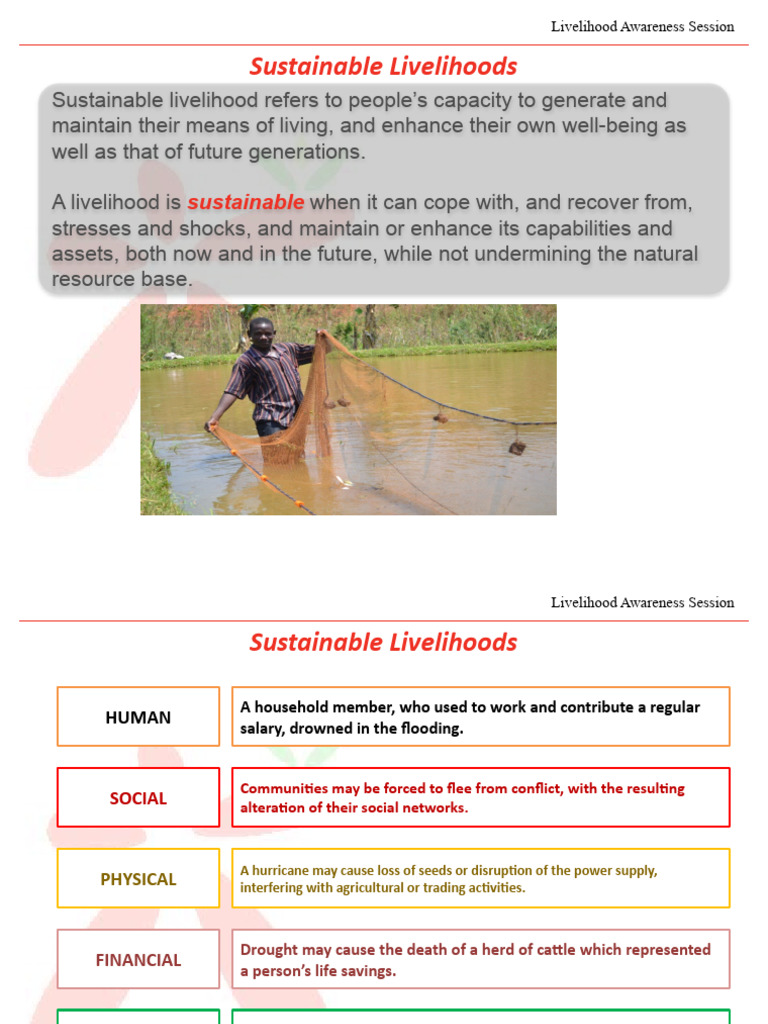 En - US - 1 - 1 - 1 Sustainable Livelihood Framework | PDF ...