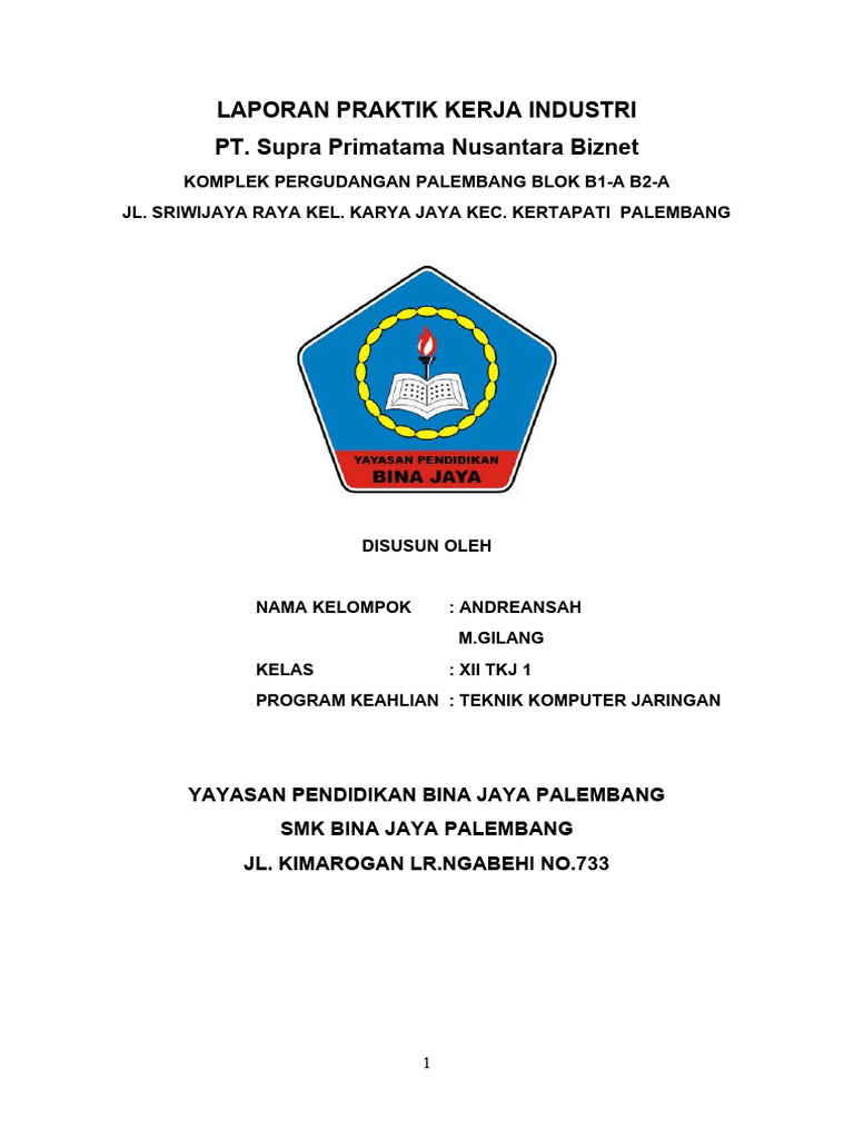 Laporan Praktik Kerja Industri | PDF