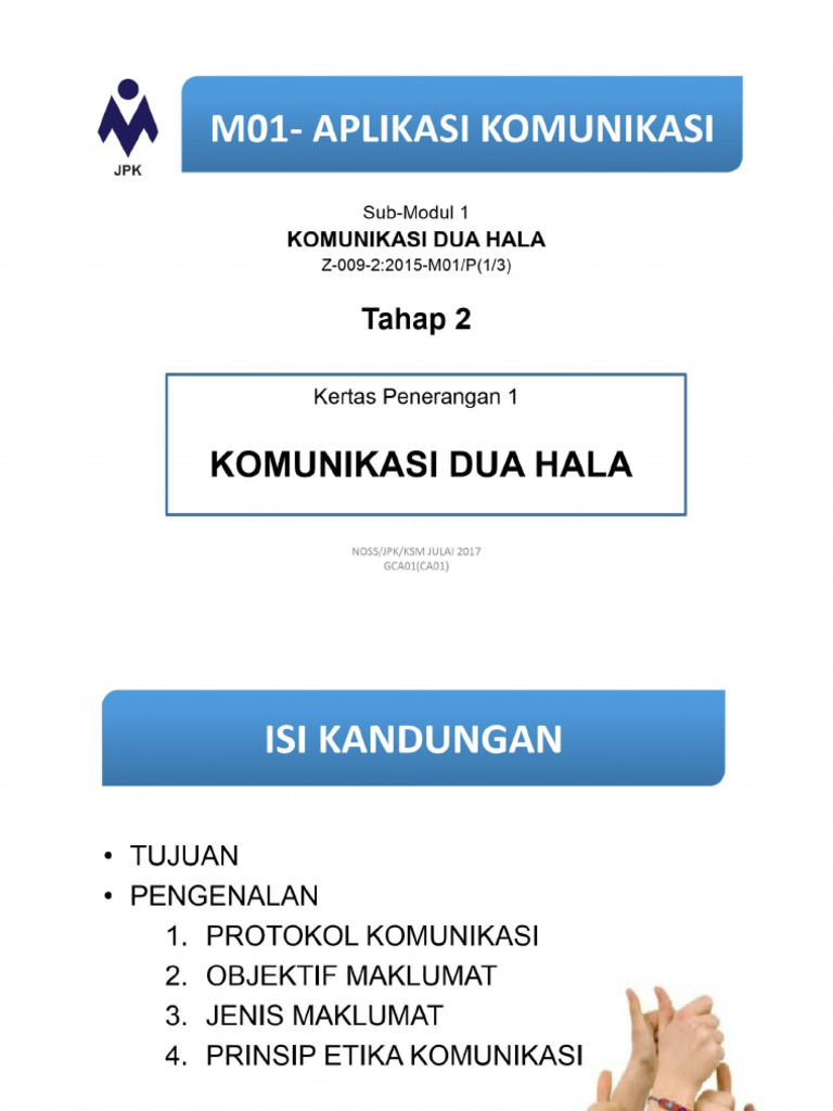 M01 Komunikasi Dua Hala 1-3 | PDF