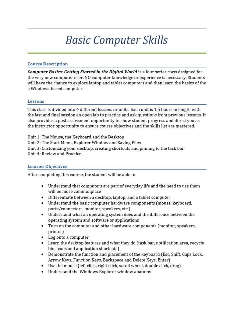 Module 1 Basic Computers Pdf Computer Keyboard Icon Computing 0541