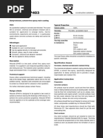 Fosroc Nitocote EP405 TDS | PDF | Concrete | Epoxy