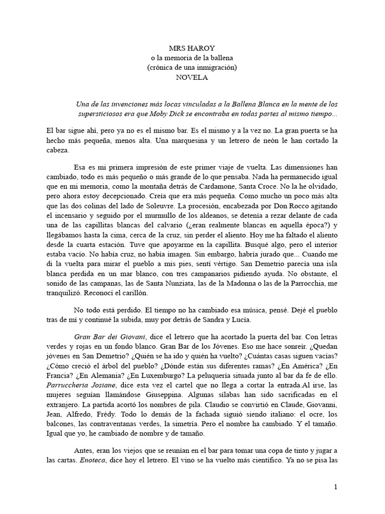 Capítulo 1-Mrs Haroy | PDF