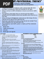 Zimbabwe Provisional License Revision | PDF | Traffic | Intersection (Road)