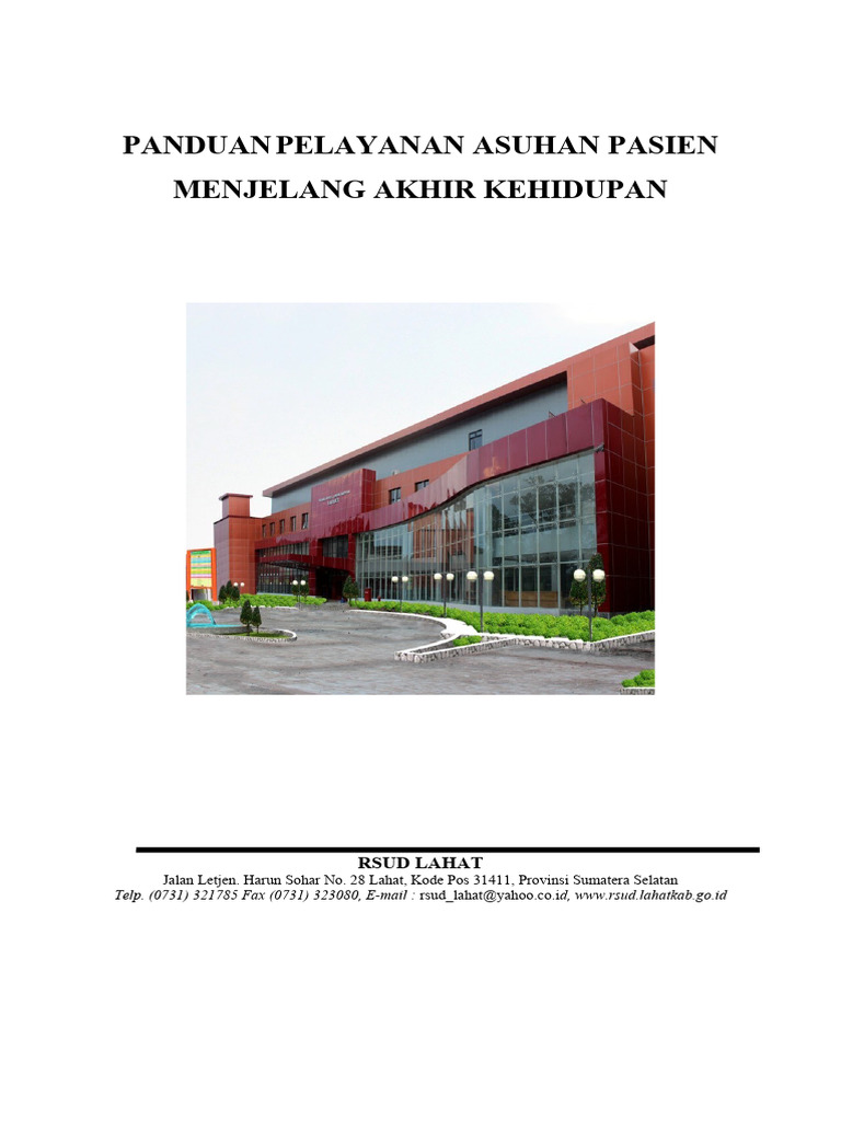 PANDUAN PELAYANAN PASIEN TAHAP TERMINAL | PDF