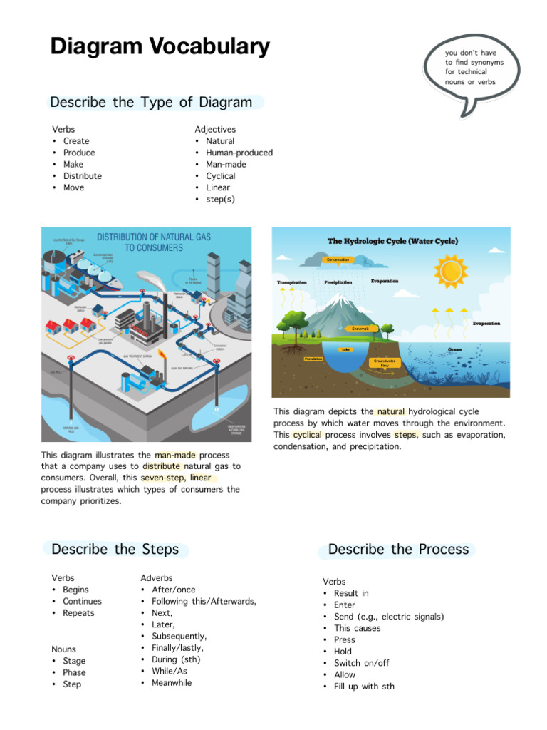 Describing Diagrams IELTS | PDF | Ingot | Metals