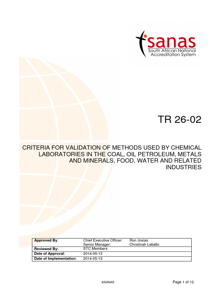 Sanas TR 26-02 | PDF | Accuracy And Precision | Detection Limit