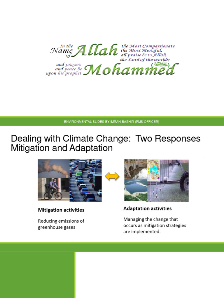 5.7 - Climate Change Adaption | PDF | Greenhouse Gas | Climate Change