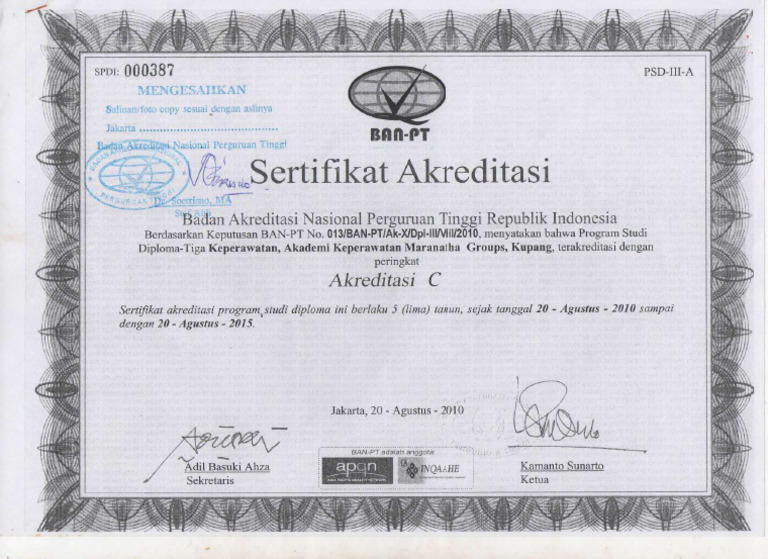 Akreditasi Akper | PDF