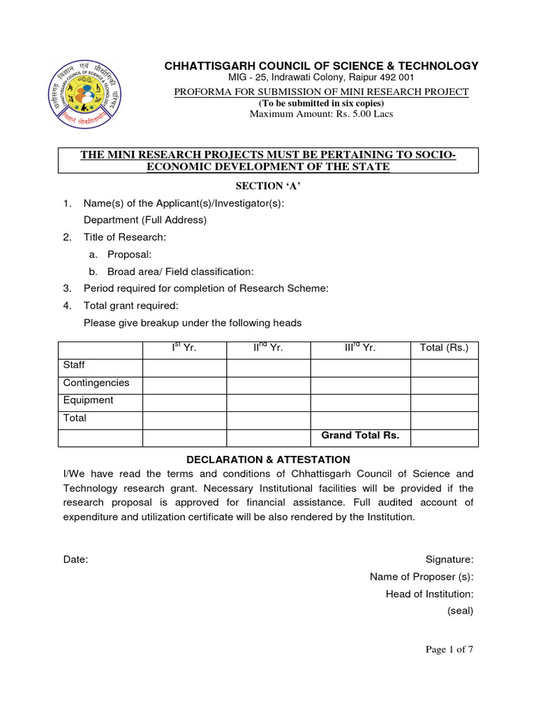 The Mini Research Projects Must Be Pertaining To Socio-Economic ...