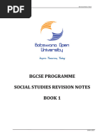 Social Studies Bgcse Past Papers 2007-2022 | PDF | Botswana | Governance
