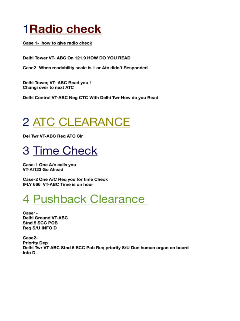 Rtr_format | PDF | Instrument Flight Rules | Air Traffic Control