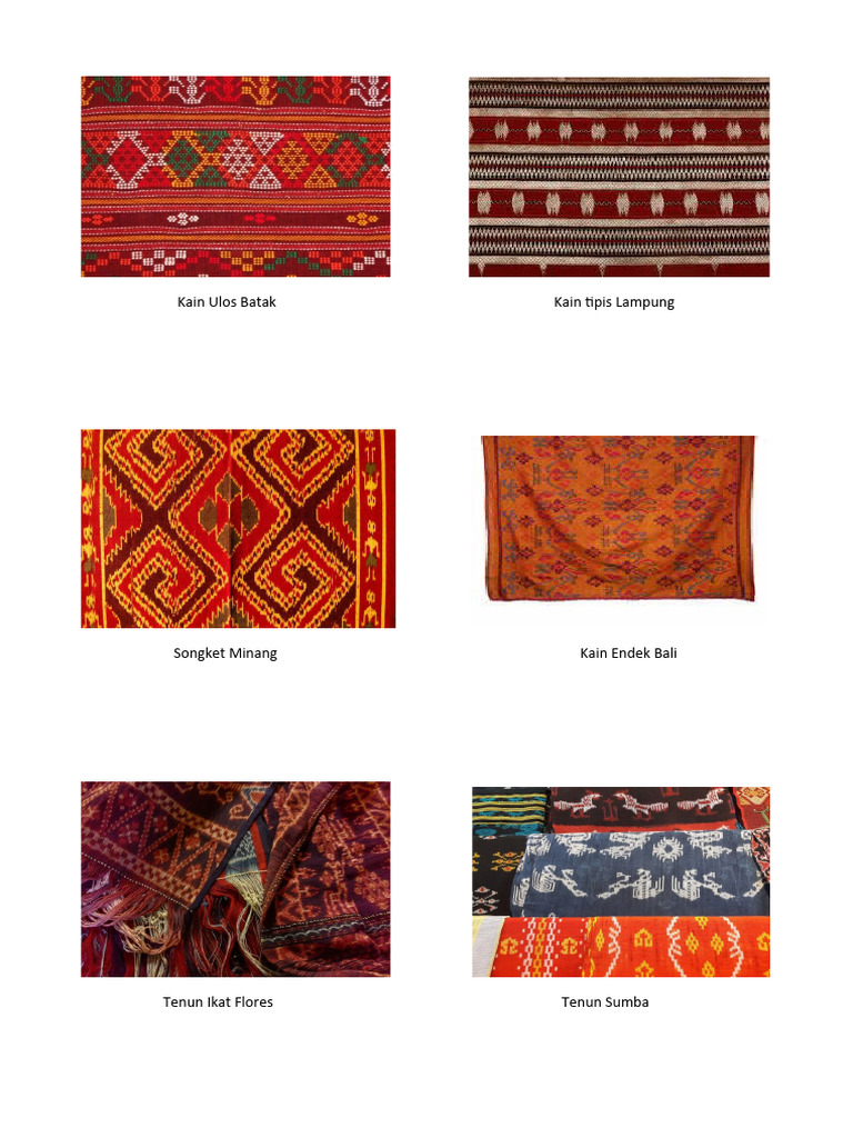 Kain Ulos Batak Kain Tipis Lampung | PDF