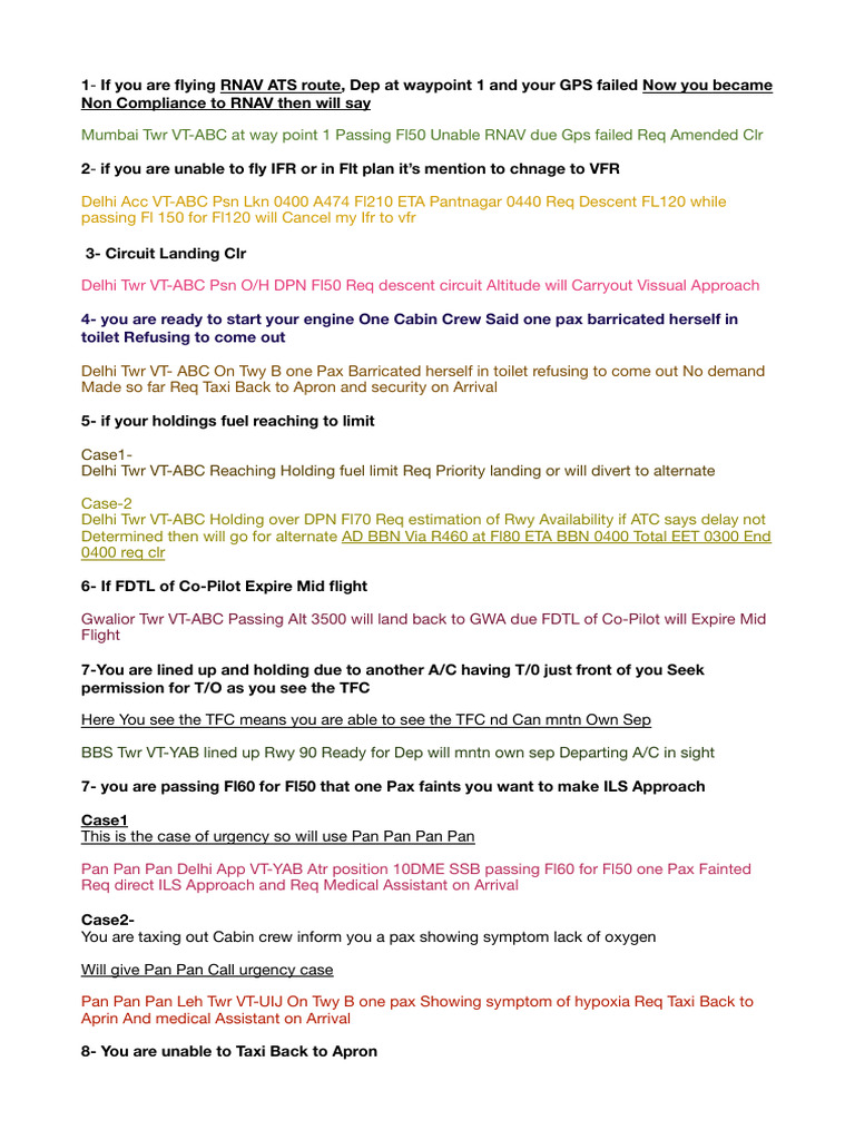 RTR Format | Download Free PDF | Instrument Flight Rules | Aerospace
