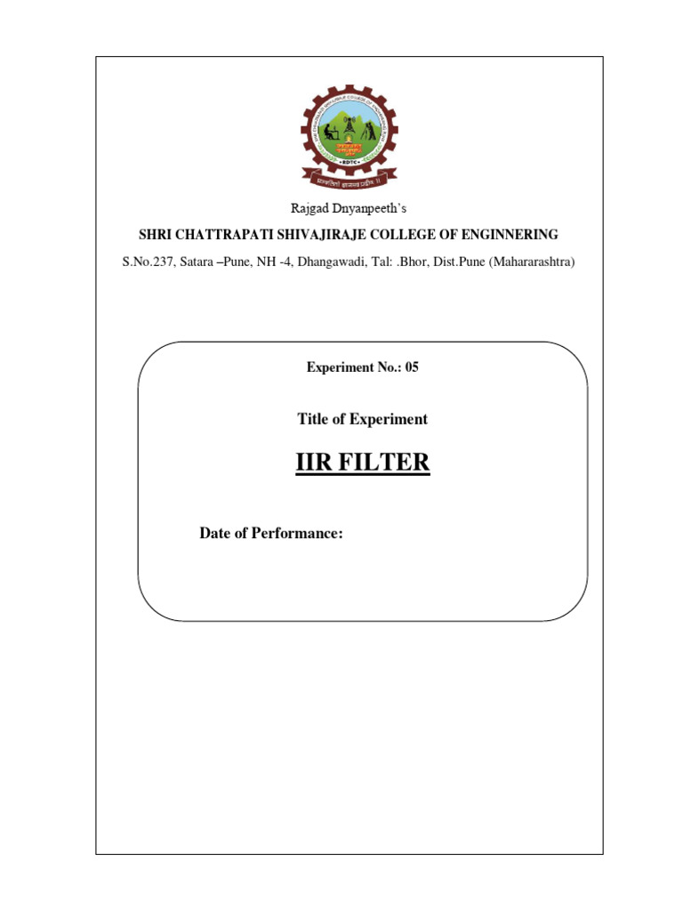 5 IIR Filter | Download Free PDF | Filter (Signal Processing) | Low ... 5 IIR Filter | Download Free PDF | Filter (Signal Processing) | Low ...