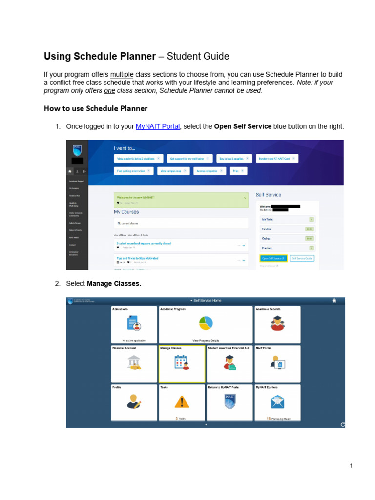 Schedule Planner Guide | PDF | Computing | Software