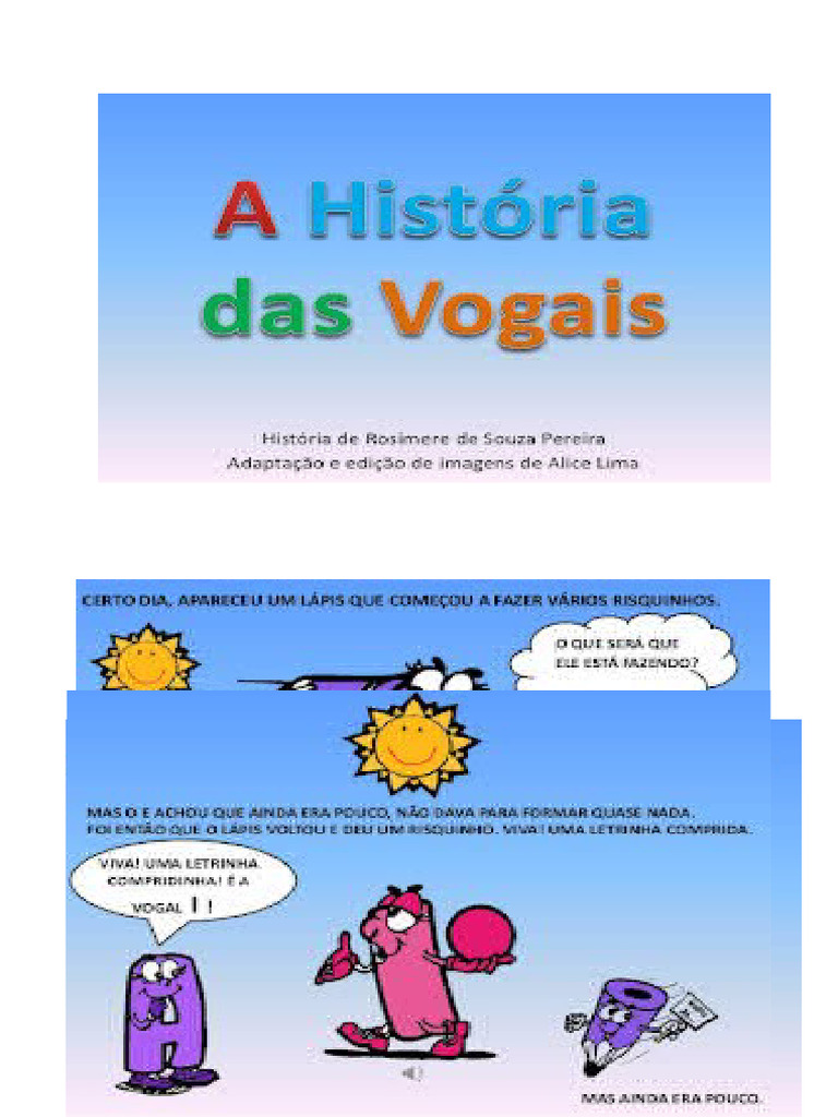 A História Das Vogais | PDF