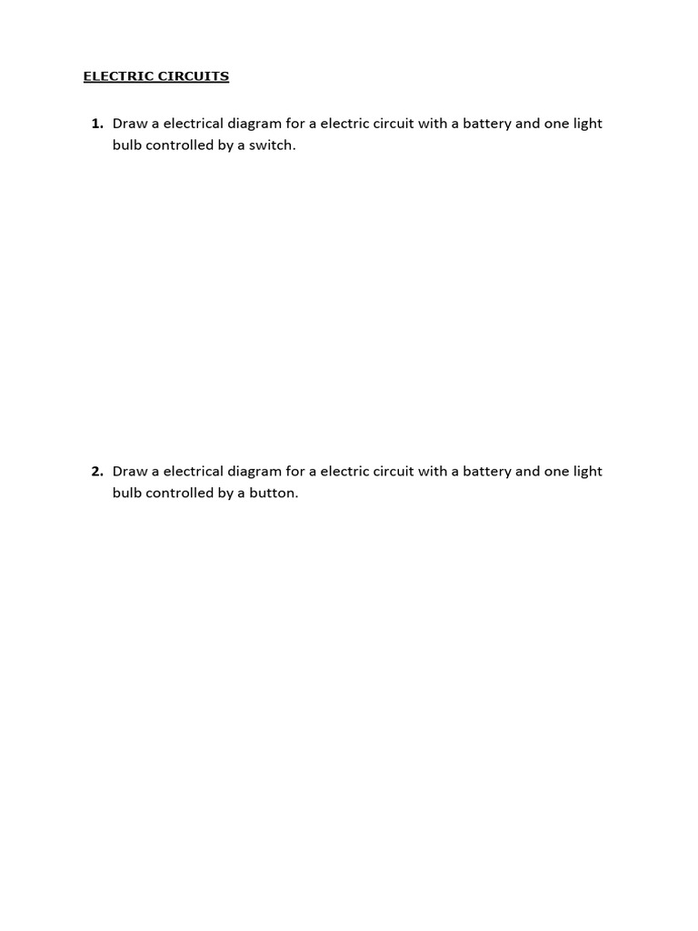 Electric Circuit Diagrams Guide | PDF