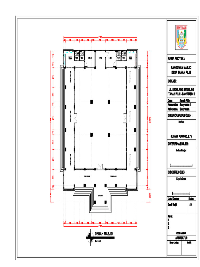 Masjid Tanah Pilih 2d | PDF