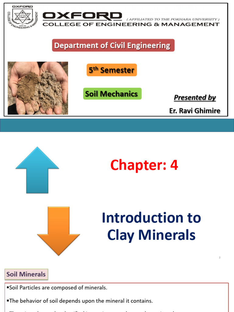 Introduction to Clay Minerals in Soil | PDF | Minerals | Weathering