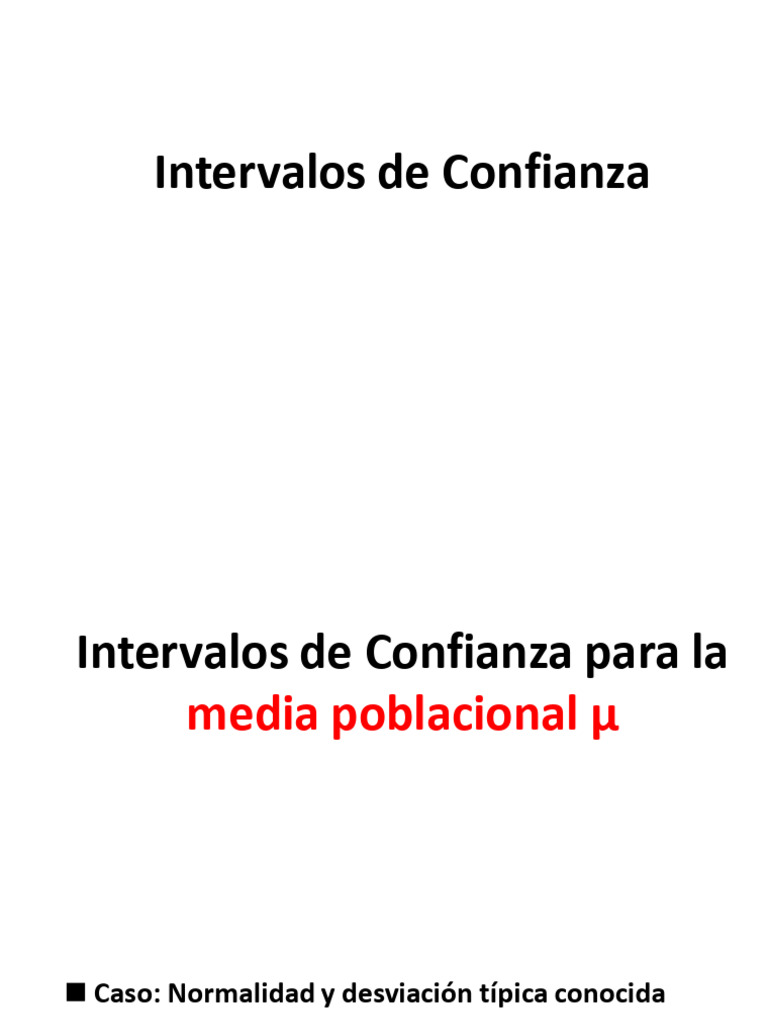 Intervalos de Confianza | Descargar gratis PDF | Intervalo de confianza | Teoría de la estimación