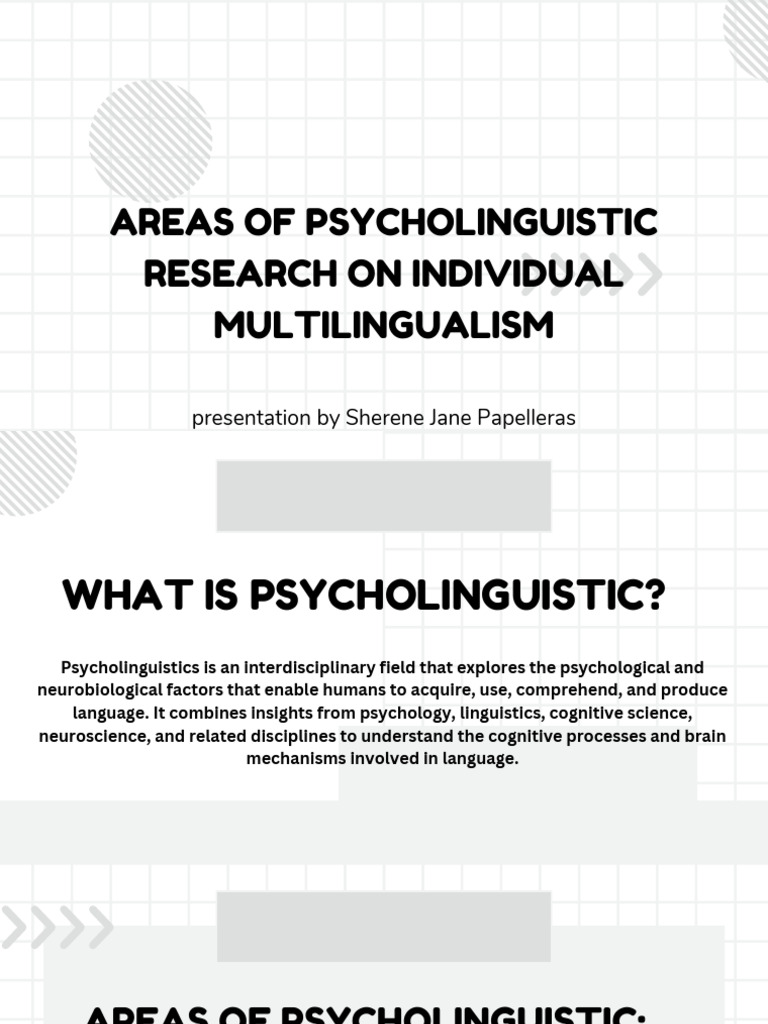 Thesis Defense Presentation | PDF | Multilingualism | Psycholinguistics