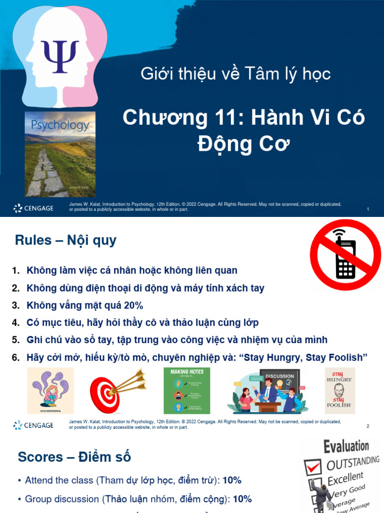 Lesson 5 - Motivated Behaviors - Kalat - IntroPsychology - 12e - PPT ...