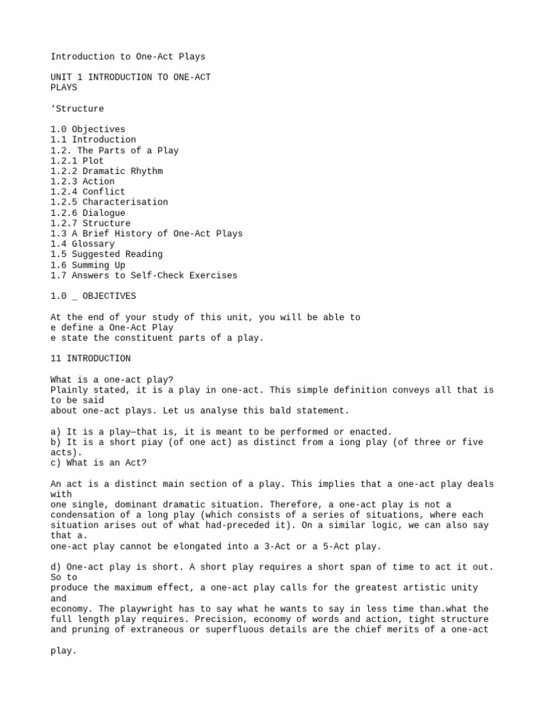 Unit 1 | PDF | Plot (Narrative)