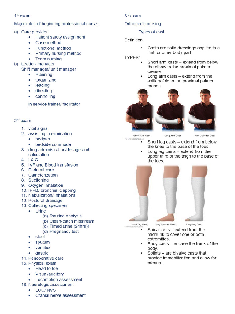 1st Exam | PDF | Pain | Medicine