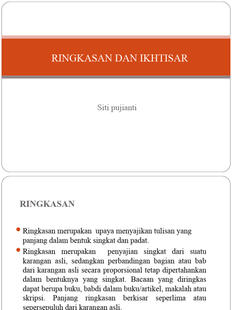 M-6 (Ringkasan Ikhtisar) | PDF