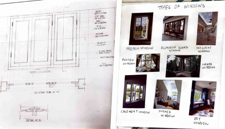 Window Types and Installation Plan | PDF