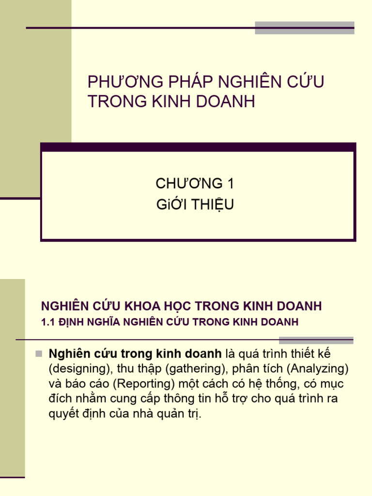 PPNCKD - Slide Chuong 1 | PDF