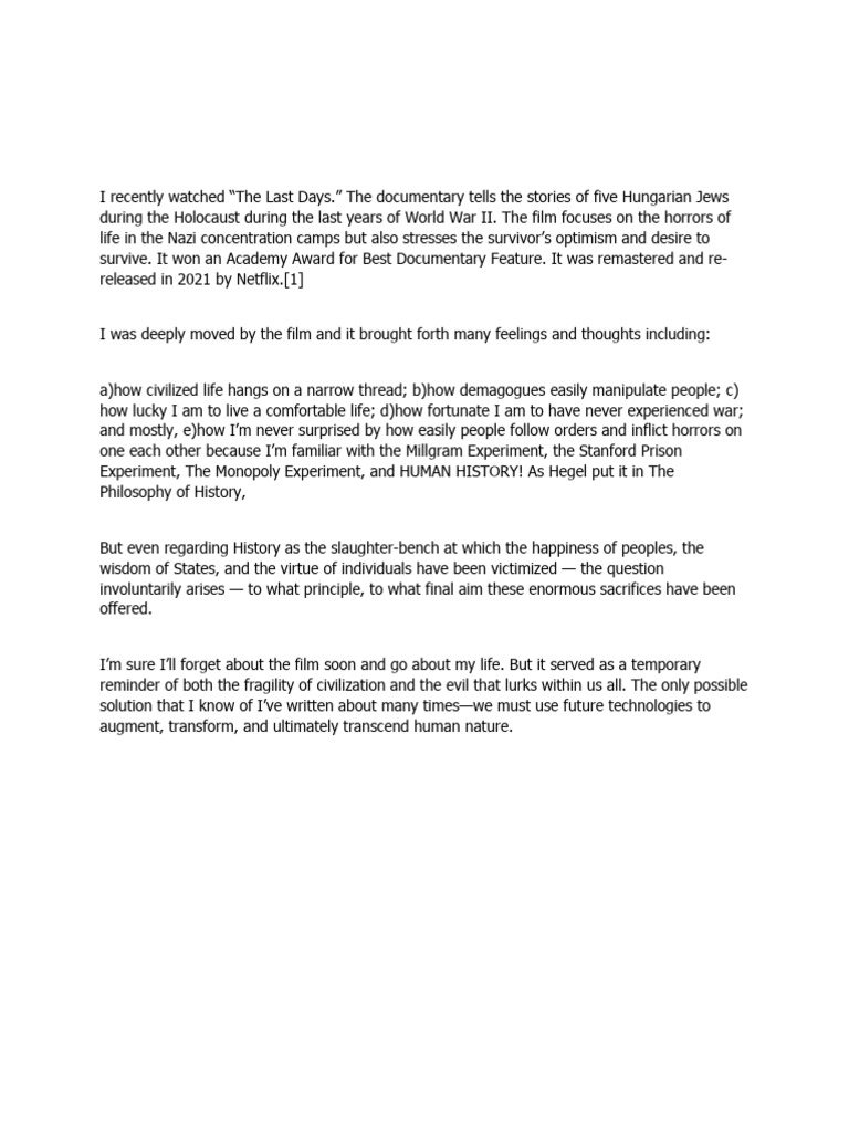 Ethics Reflection Pdf