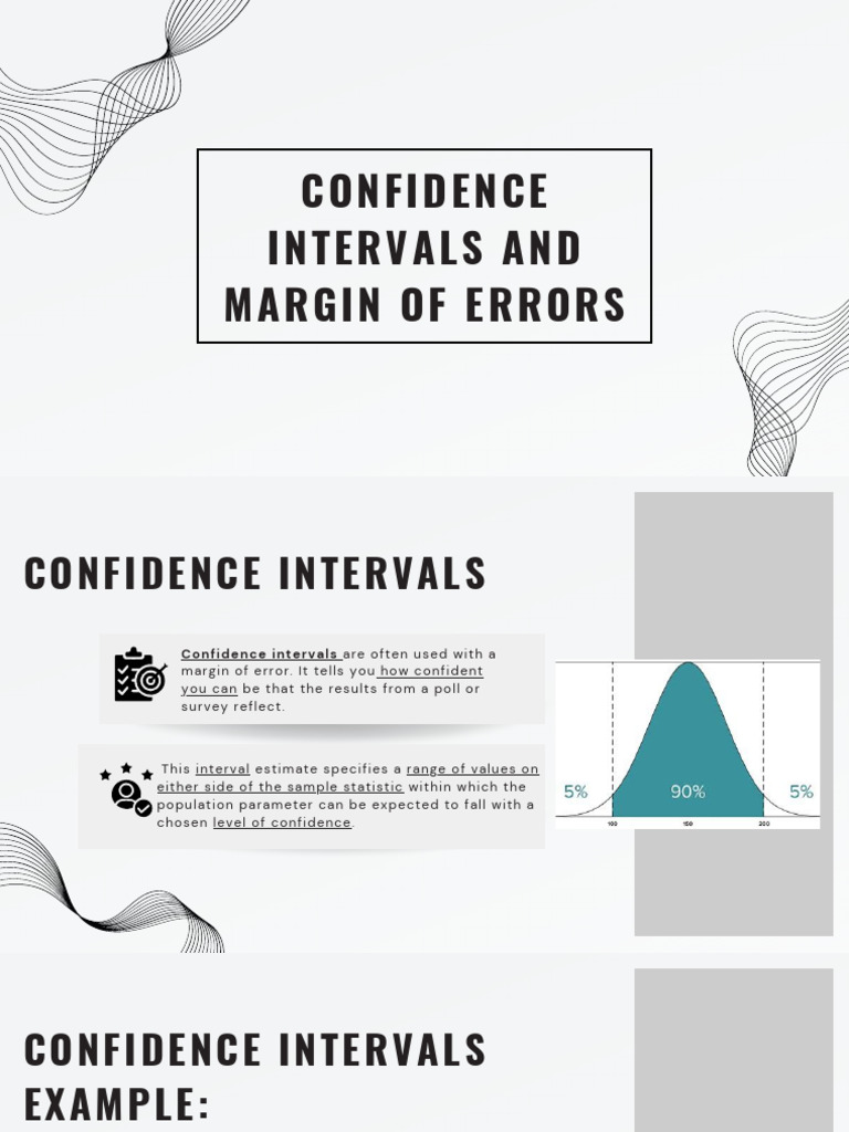 Confidence Intervals and Margin Errors | PDF | P Value | Statistical ...