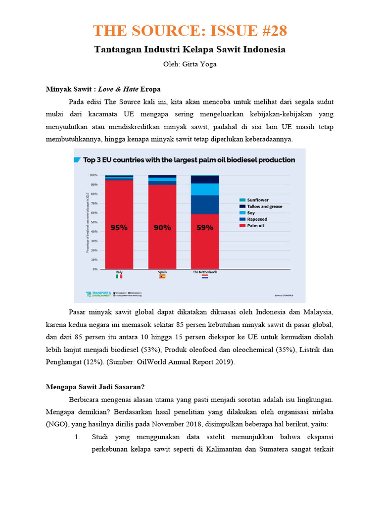 Tantangan Industri Kelapa Sawit Indonesia | PDF | Kesehatan Holistik | Sains & Matematika