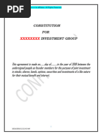 Sample Constitution For A Community Group | PDF | Committee | Government