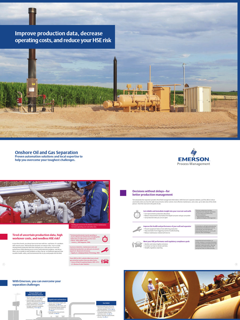 Brochure Separator Industry Solutions Fisher en 42800 | PDF | Flow ...