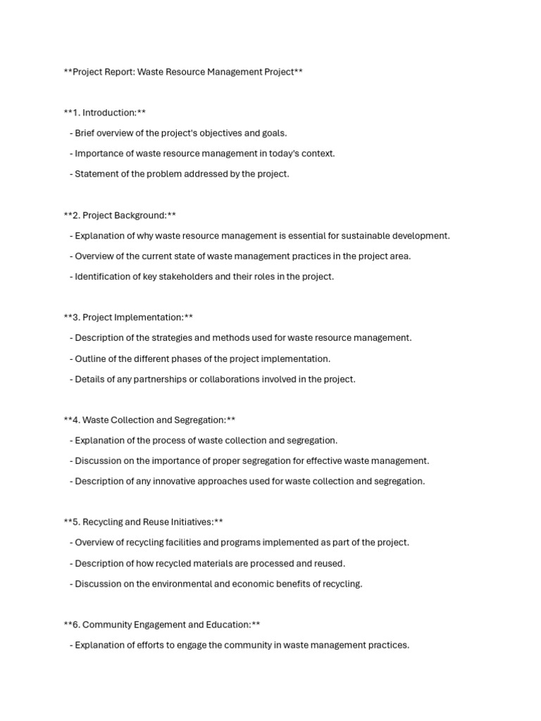 WRM | PDF | Natural Resource Management | Waste Management