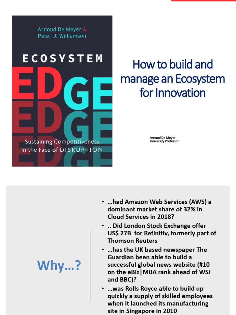 How To Build and Manage An Ecosystem 19.11.02 | Download Free PDF ...