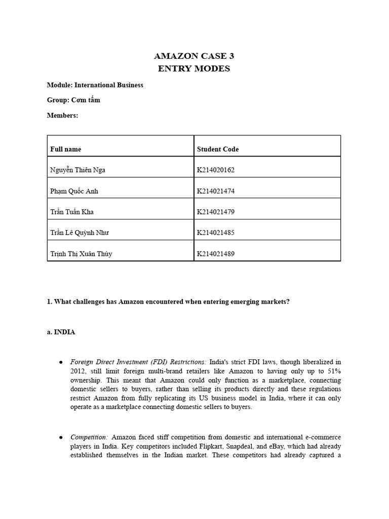 ASM - Entry Mode | Download Free PDF | E Commerce | Economies