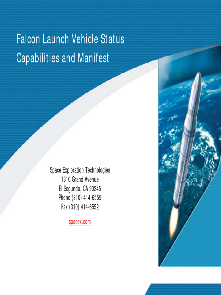 Falcon Launch Vehicle Overview | PDF | Rocketry | Spaceflight