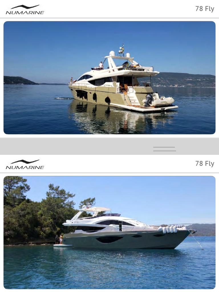Numarine 78 Fly Thalia | PDF | Car Body Styles | Vehicles
