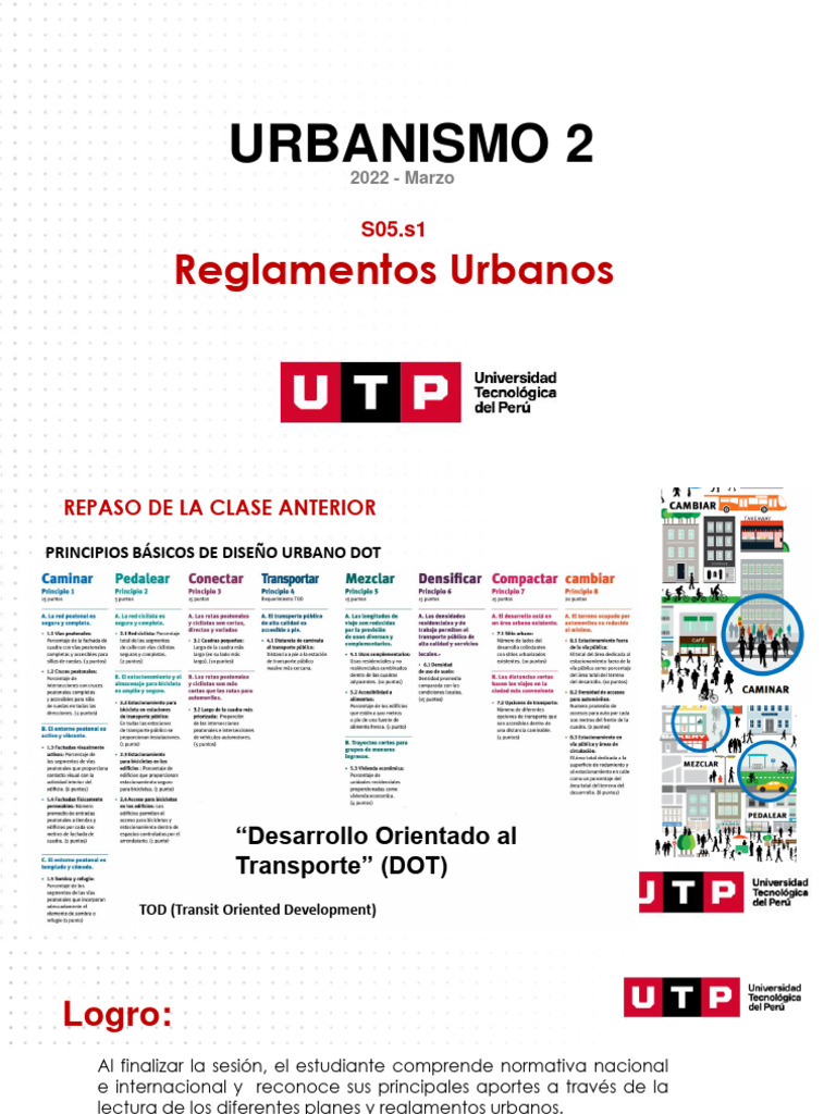 S05 - s1 - Reglamentos y Planes Urbanos | PDF | Planificación urbana | Regulación
