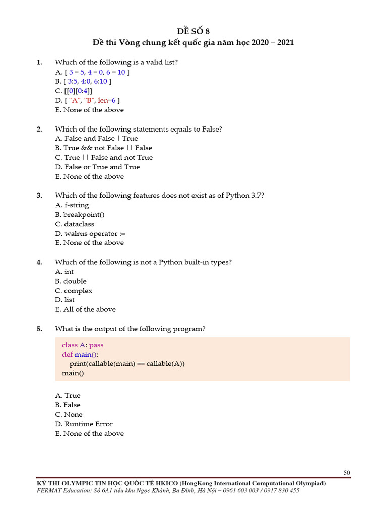 HKICO 2020-2021 National Finals Exam | PDF | Programming Paradigms | Computer Engineering