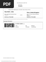 IndiGo Payment Receipt Details | PDF