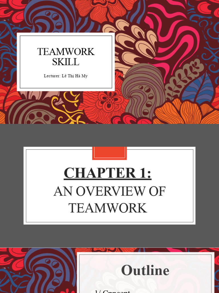 Chapter 1 An Overview of Teamwork | PDF | Goal | Behavior