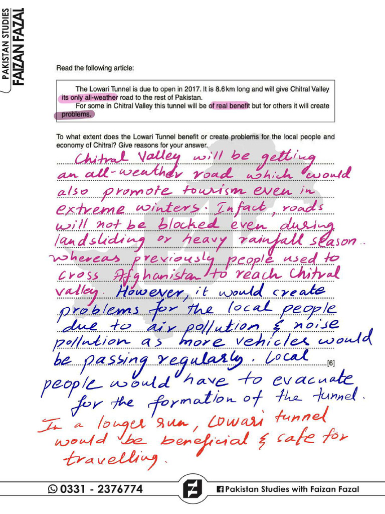 6 Markers Solved Geo Olevel | PDF