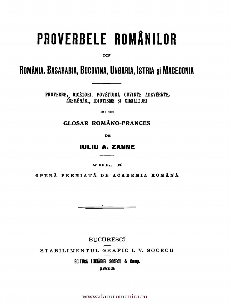 Romanian Proverbs and Sayings | PDF